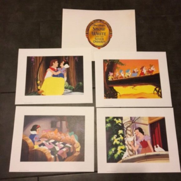 Disney | Art | Disney Snow White And The Seven Dwarfs Lithographs ...
